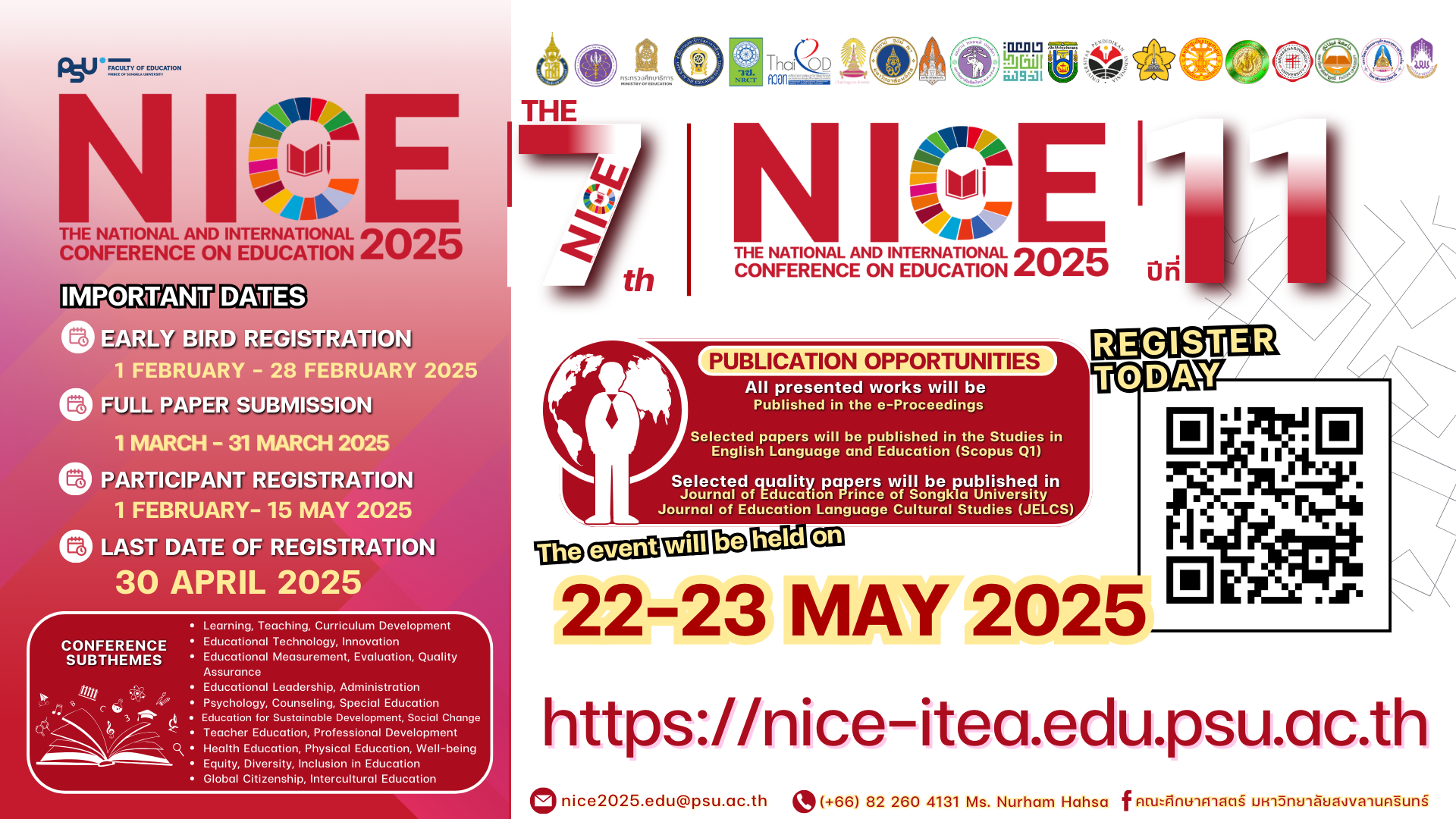 ประกาศรับสมัครนักศึกษาระดับบัณฑิตศึกษา ปีการศึกษา 2568 – คณะศึกษาศาสตร์